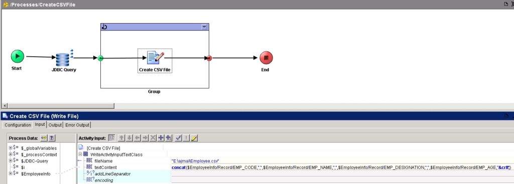 TIBCO Create CSV Tutorial: Create CSV File In TIBCO Process TIBCO Create CSV Tutorial: Create CSV File In TIBCO Process
